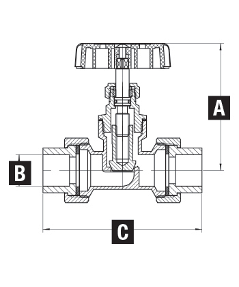 PP-R Brass Union Stop Valve | VESBO - Asia Pacific